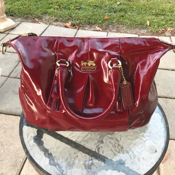Coach | Bags | Coach Deep Red Satchel Purse | Poshmark